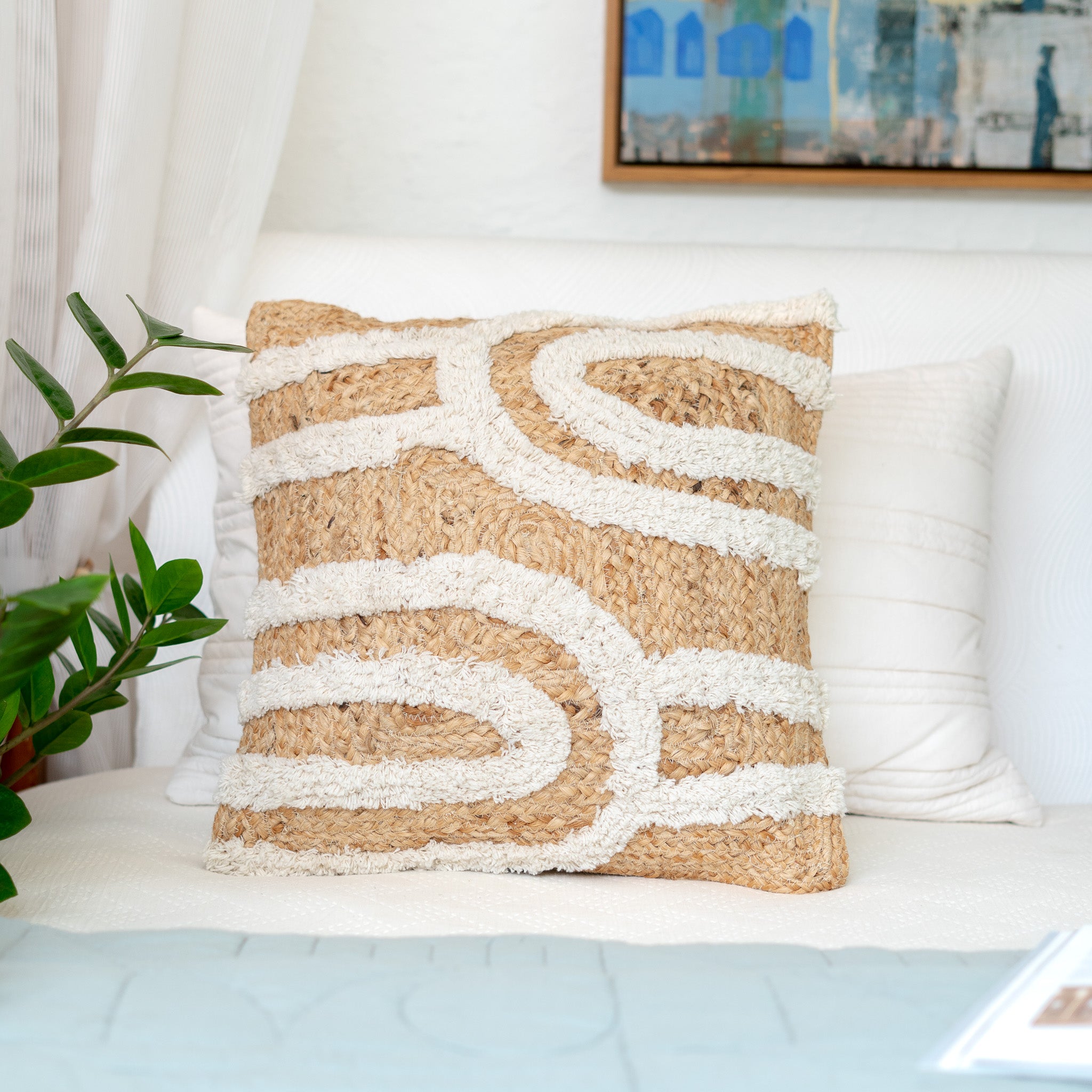 Island Jute tuffted Cushion Cover – AA Living