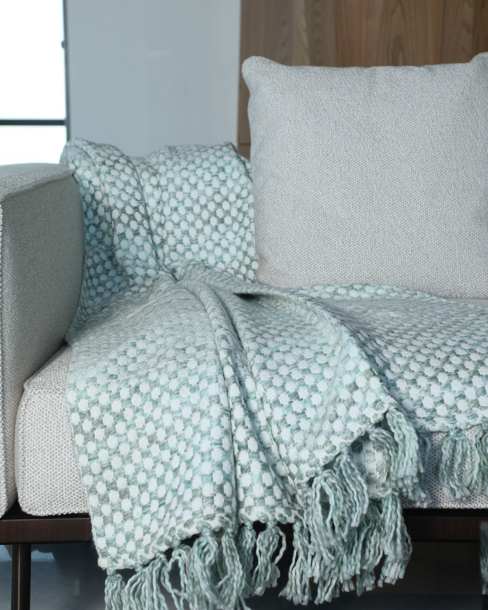 Ombre blue float Throw – AA Living
