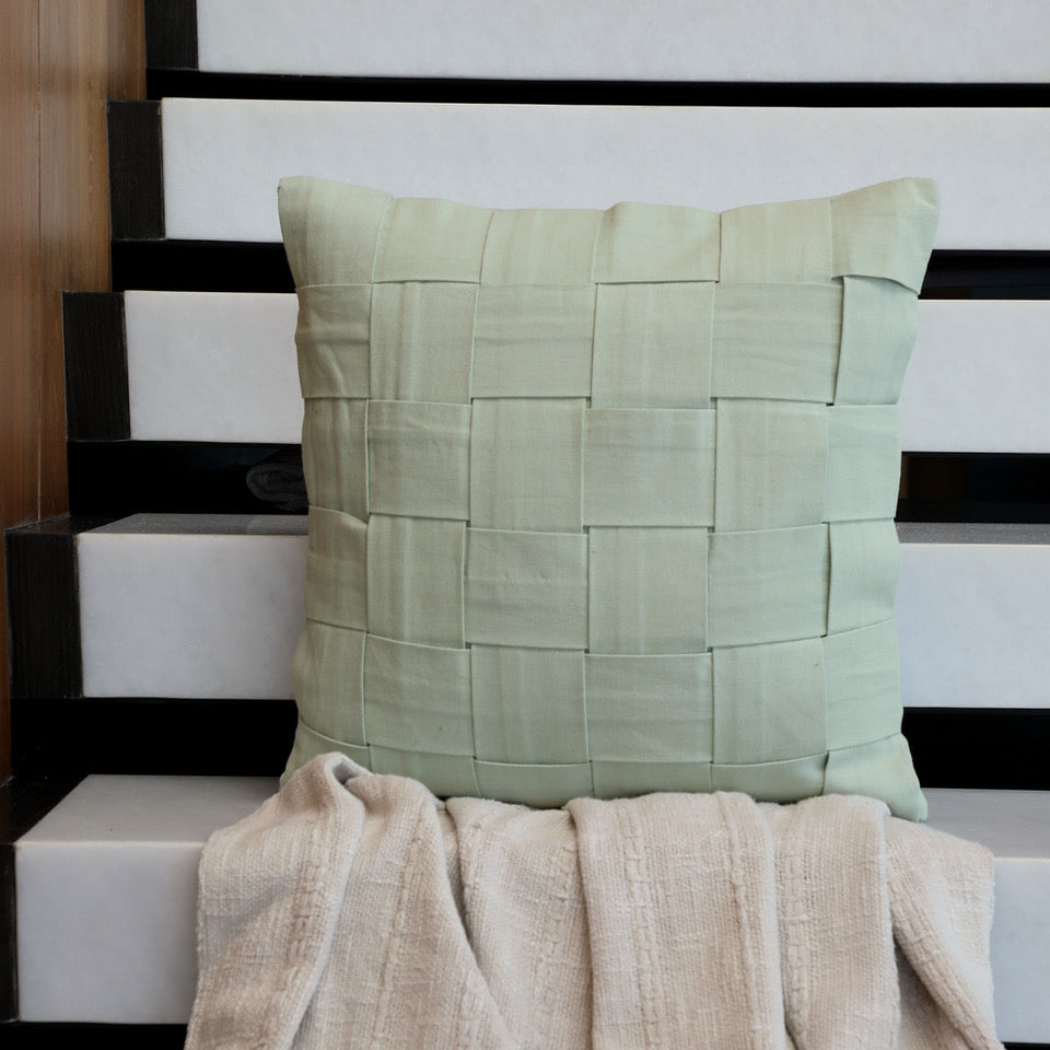 Sea foam weaves Cushion Cover – AA Living